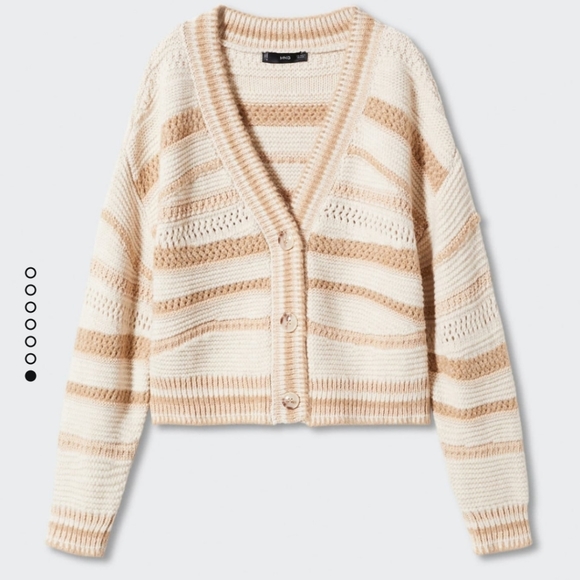 Mango | Sweaters | Mango Combined Knit Cardigan | Poshmark